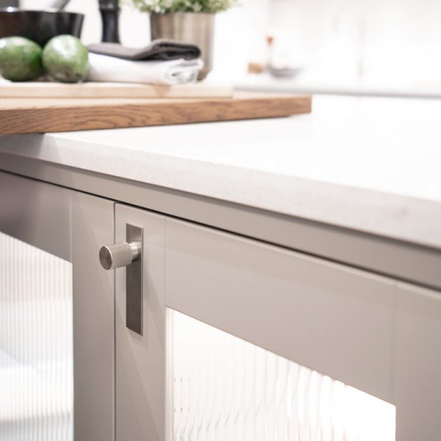 Knopp Arpa - Bricka - Rostfri look | Beslag Design